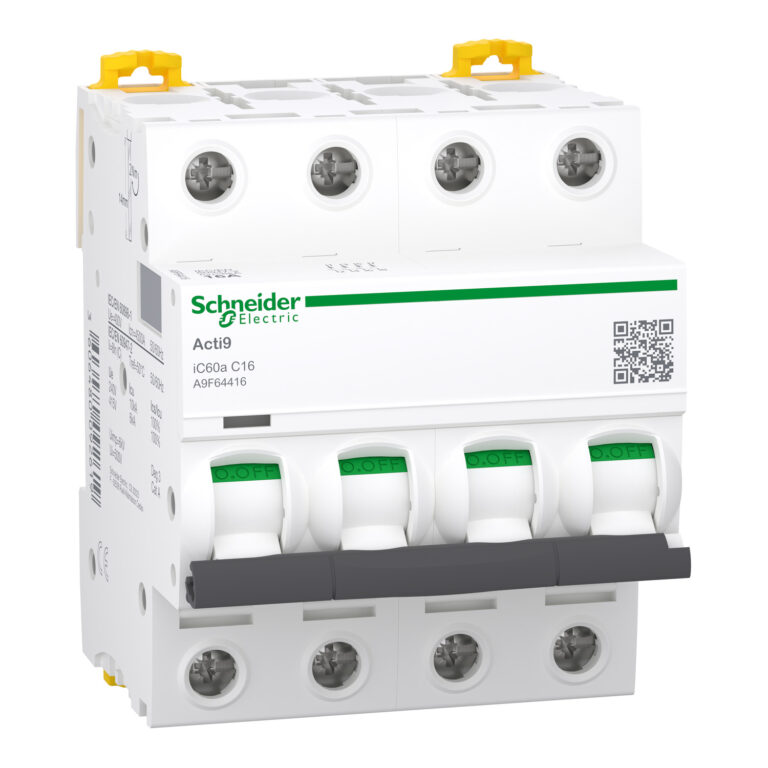 SCHNEIDER INTERRUTTORE MAGNETOTERMICO iC60a 4P C 25A 4500A - Tecnoshop